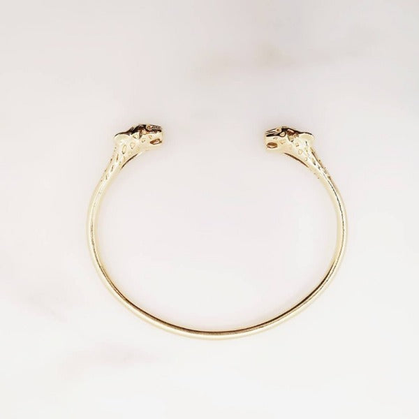 Jonc Panthere plaqué or – BOBART Bijoux